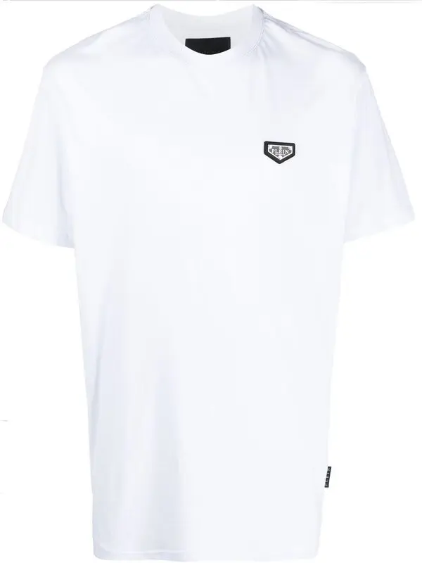 Philipp Plein Logo-patch Crew-neck T-shirt - White