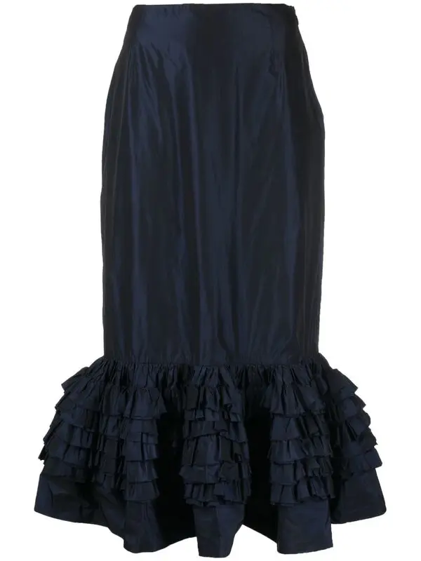 MOLLY GODDARD Ruffle-detail Peplum Skirt