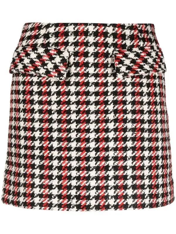 Baum Und Pferdgarten Houndstooth A-line Mini Skirt