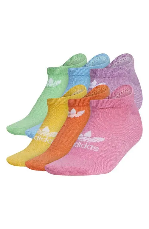Adidas Originals Assorted 6-pack Ankle Socks - Bliss Pink/orange/gold ...