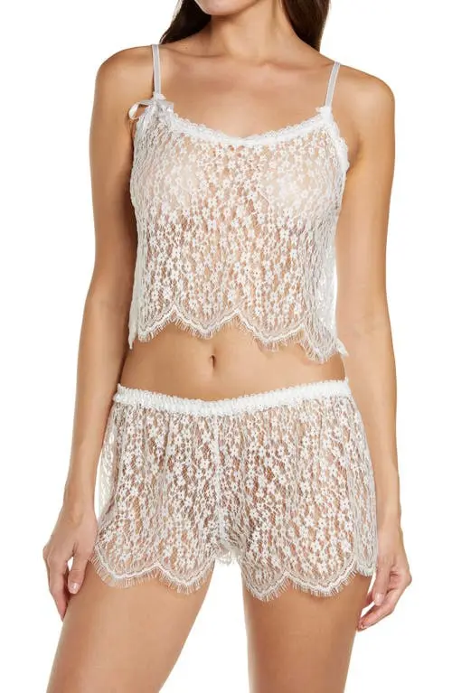COQUETTE Crop Lace Top & Tap Shorts Set