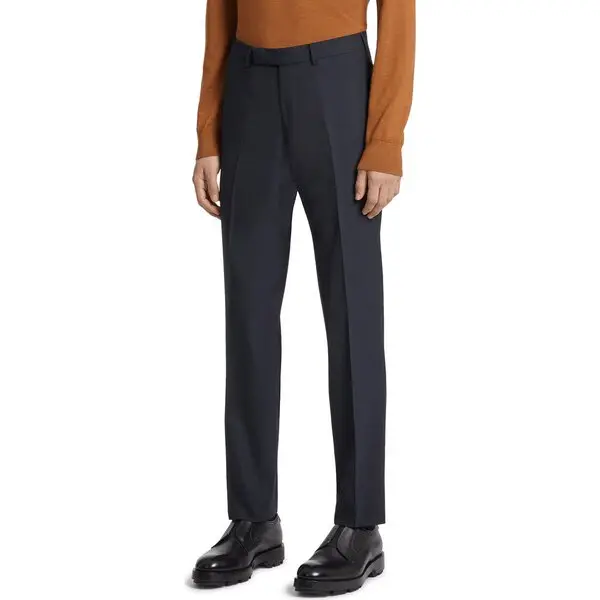 Zegna High Performance™ Wool Trousers - Navy