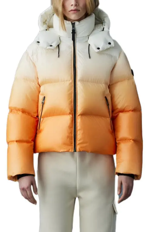 Buy Mackage Evie Oversize 800 Fill Power Down Puffer Jacket - Sunset At ...
