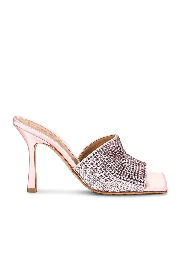 Bottega Veneta Sparkle Stretch Mule Sandals