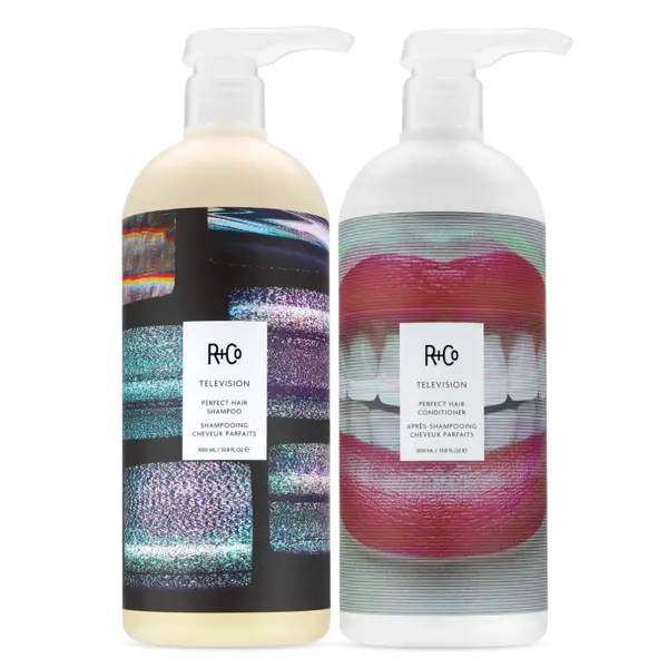 R+Co Television Perfect Hair Shampoo + Conditioner Liter Set - One ...