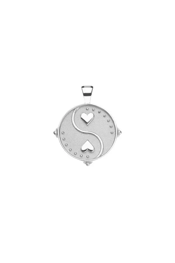 JANE WIN Balance Pendant Coin - Silver