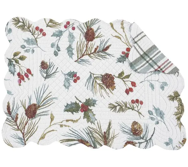 VALERIE PARR HILL 13' X 19' Edith Holly Placemat Set Of 6 Vale Rie