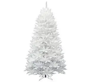 VICKERMAN 7.5' Sparkle White Spruce Christmas T Ee, Unlit