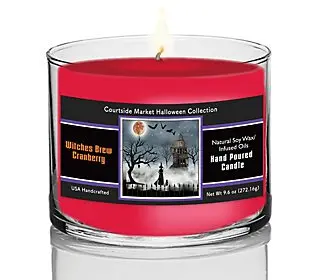 COURTSIDE MARKET Harvest Moon I 9.6-oz Circular Candle Glass