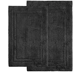 SUPERIOR Cotton 2-piece Plush Non-slip Solid Ba Th Rug Set