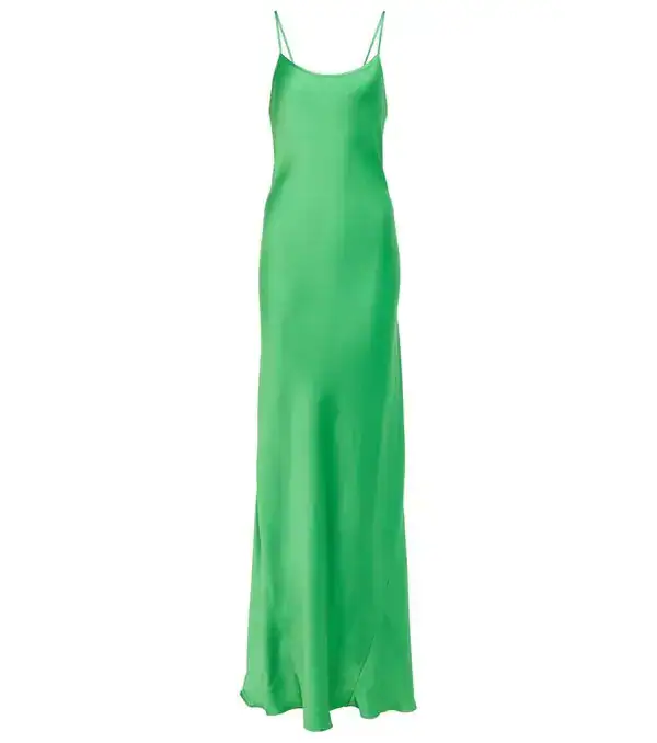 green cami slip dress Emerald Mini Slip Dress main image 0