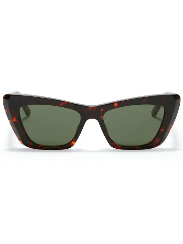 Palm Angels Square-frame Sunglasses - Brown