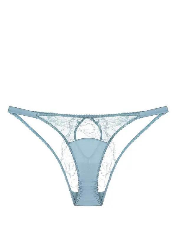 FLEUR OF ENGLAND Ocean Ouvert Lace Briefs