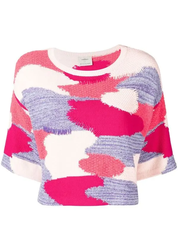 ONEFIFTEEN Patchwork Knit Top