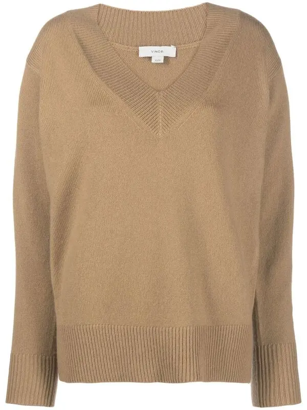 Vince V-neck Jumper - Neutrals