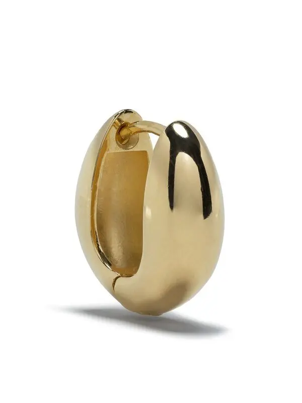 DOWER AND HALL Chunky Tapered Hoop Earring - Gold