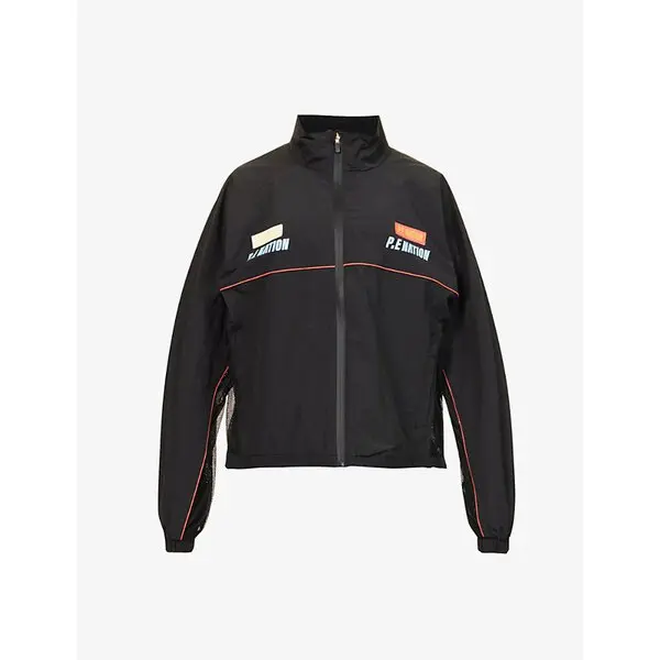 P.E Nation Nostalgia Logo Shell Jacket - Black | Editorialist