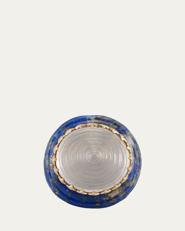 SILVIA FURMANOVICH Silk Road Ring With Diamond, Crystal, And Lapis Lazuli