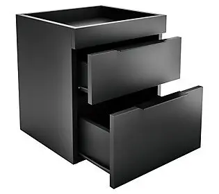 QVC Calvin Catch-all 2-drawer Wood Nightstand Table