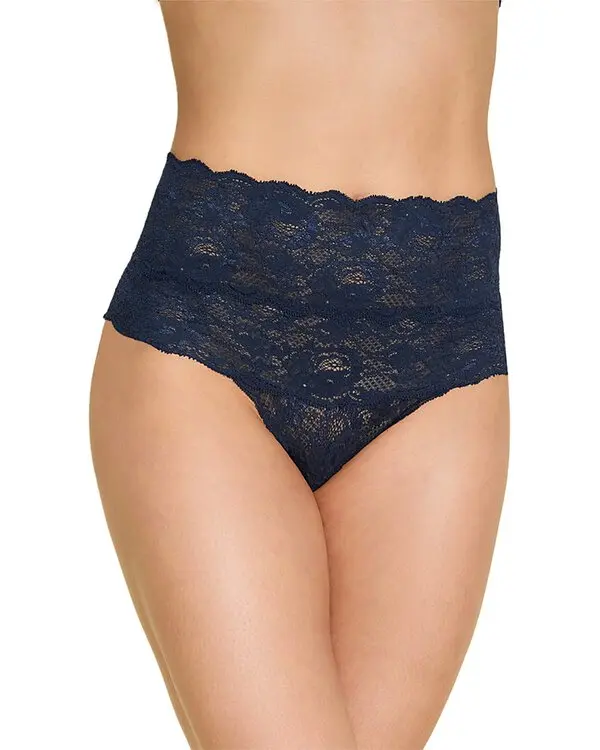 Cosabella Never Say Never High Rise Thong - Navy Blue