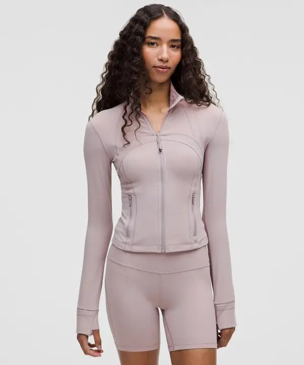 Lululemon Define Cropped Jacket - Mauve Grey