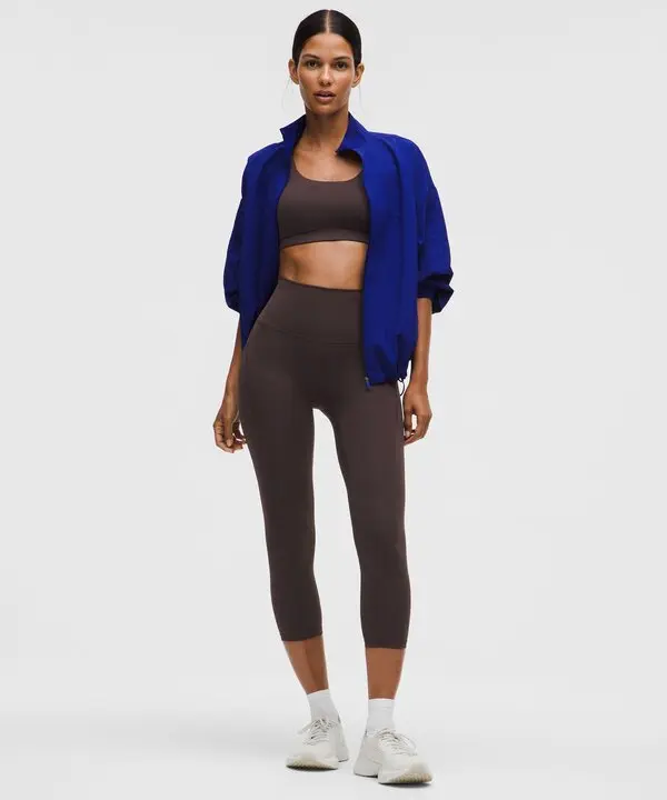 Lululemon Wunder Train High-rise Crop With Pockets 23 - Sequoia
