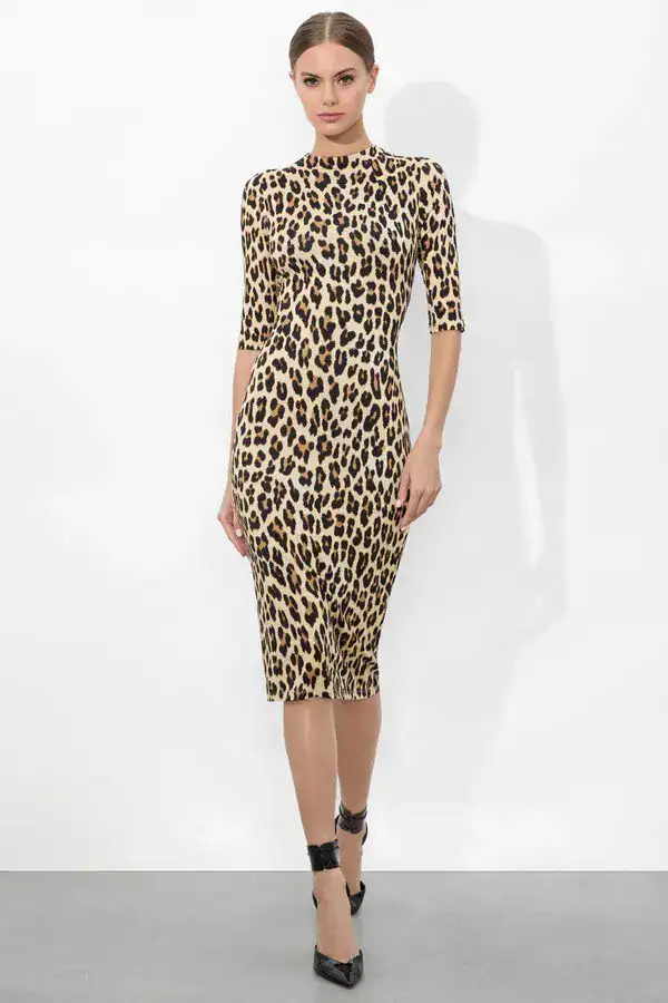 animal print fitted dress Ava Presley 42359 Dress | Ava Presley Dresses main image 0
