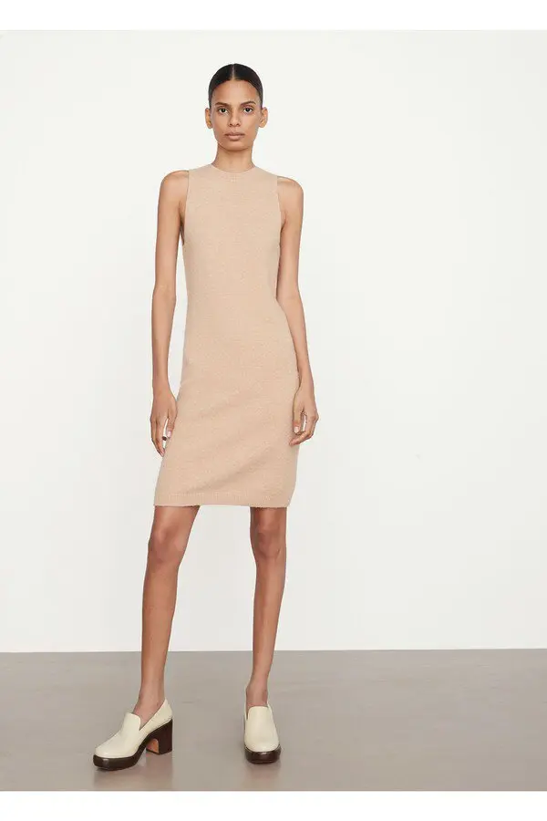 strapless open back dress Coral Ribbed Cinched Sleeve Midi Dress – PinkBlush