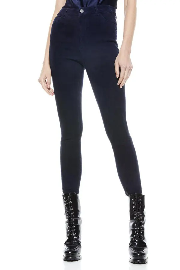 Alice + Olivia Mikah Suede Trousers