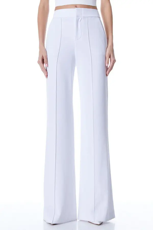 Alice + Olivia Dylan Wide-leg Trousers - White