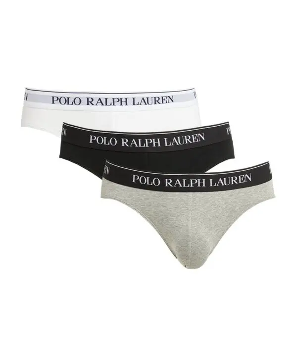 Ralph Lauren Stretch-Cotton Low-Rise Briefs - Multi | Editorialist