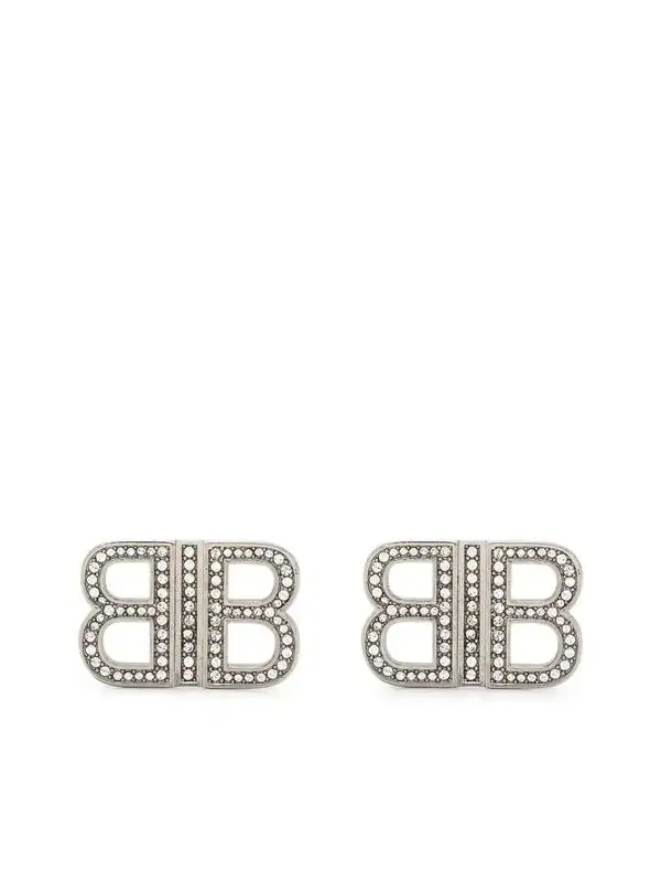 Balenciaga Bb 2.0 Xs Earrings - Silver | Editorialist