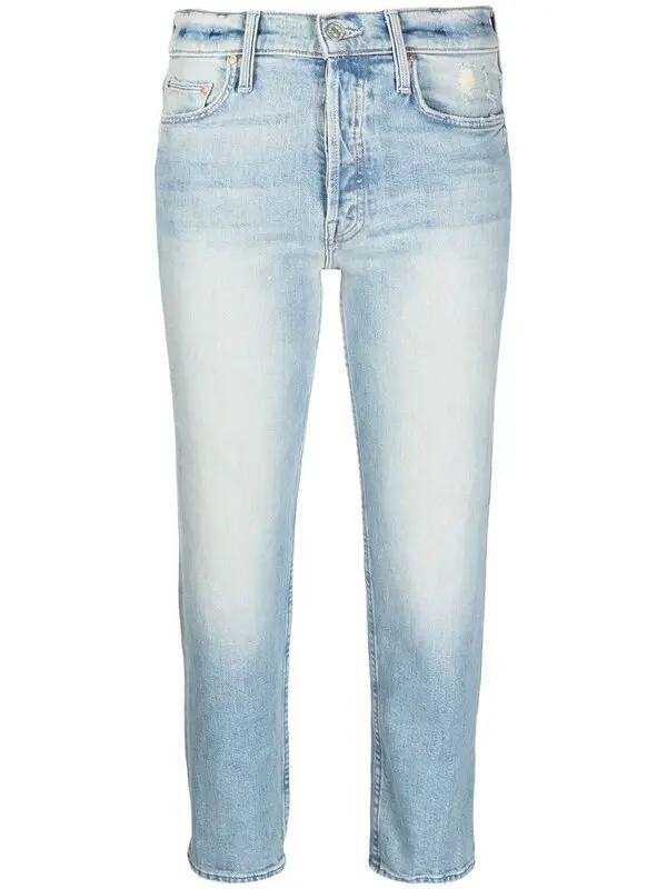 MOTHER The Tomcat High-rise Cropped Jeans