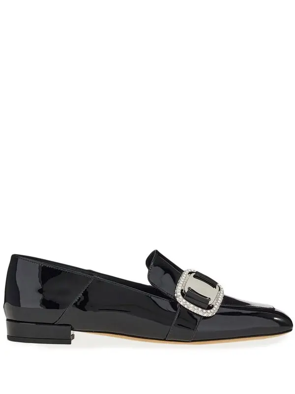 FERRAGAMO Vara Chain Loafers - Black