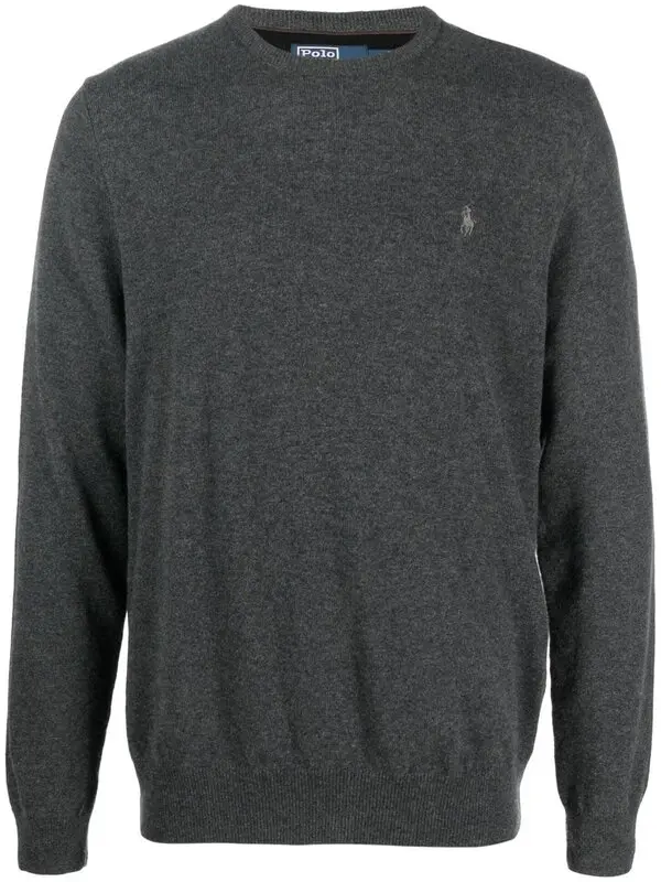 Ralph Lauren Pony-embroidered Jumper - Grey