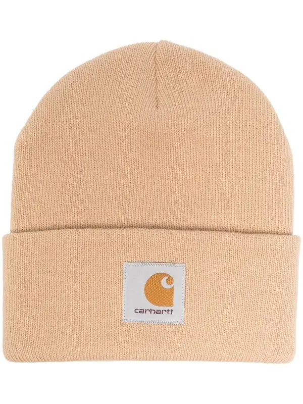 Carhartt Work In Progress Logo-patch Beanie - Neutrals