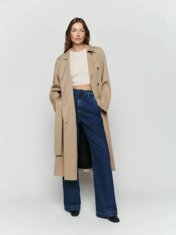REFORMATION Kensington Trench - Khaki