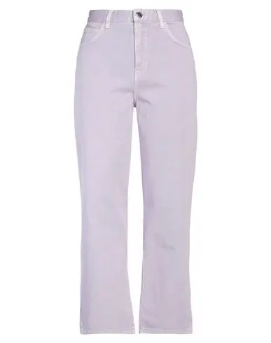 Pinko High-waisted Straight Leg Gabardine Pants - Purple