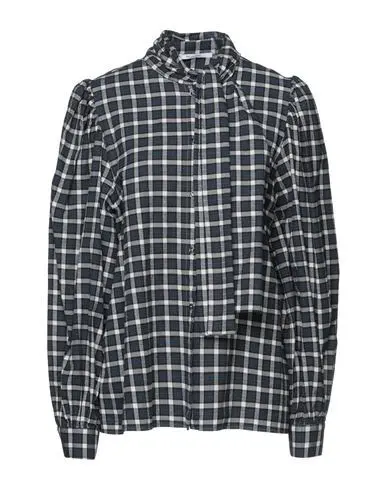 AGLINI Bow Detailed Flannel Shirt