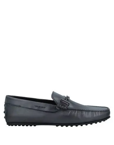 TOD'S Leather Loafers - Grey