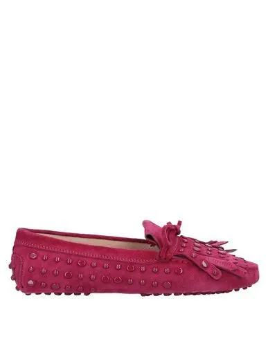 TOD'S Leather Loafers - Red