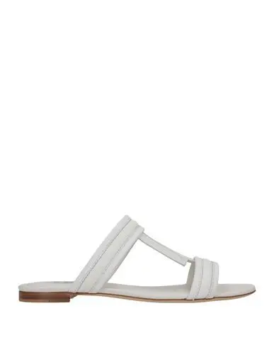TOD'S Leather Sandals - White