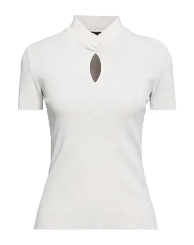 Giorgio Armani Knitted Turtleneck Top - Grey