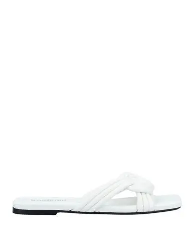BALDININI Textile Fiber Sandals - White