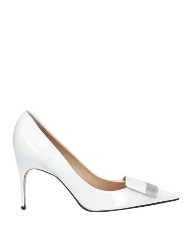 SERGIO ROSSI Leather Pumps - White