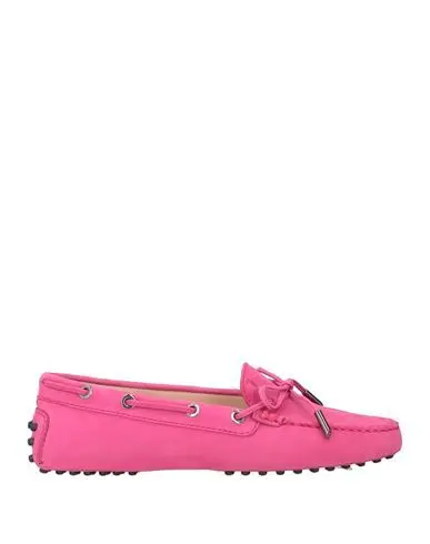 TOD'S Loafers In Soft Leather With Bow Detailing - Magenta