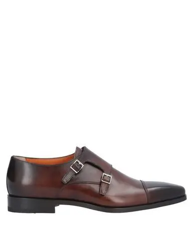 Santoni Soft Leather Loafers - Brown