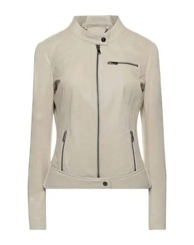 ARMA Jacket In Viscose, Polyester, Elastane And Lambskin - Beige
