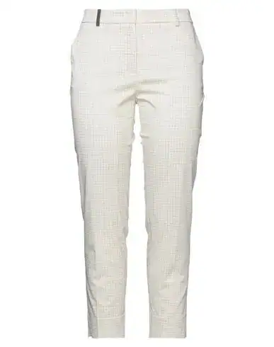 Peserico Houndstooth Tapered Trousers Beige 60% Off Editorialist