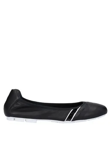 Hogan Leather Ballet Flats - Black